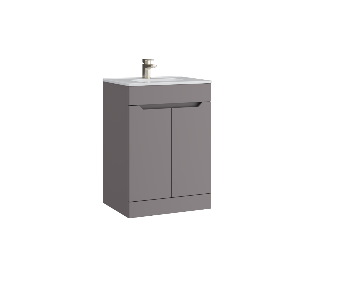 Kartell K-VIT Urban 500mm 2 Door Floor Standing Unit With Ceramic Basi ...
