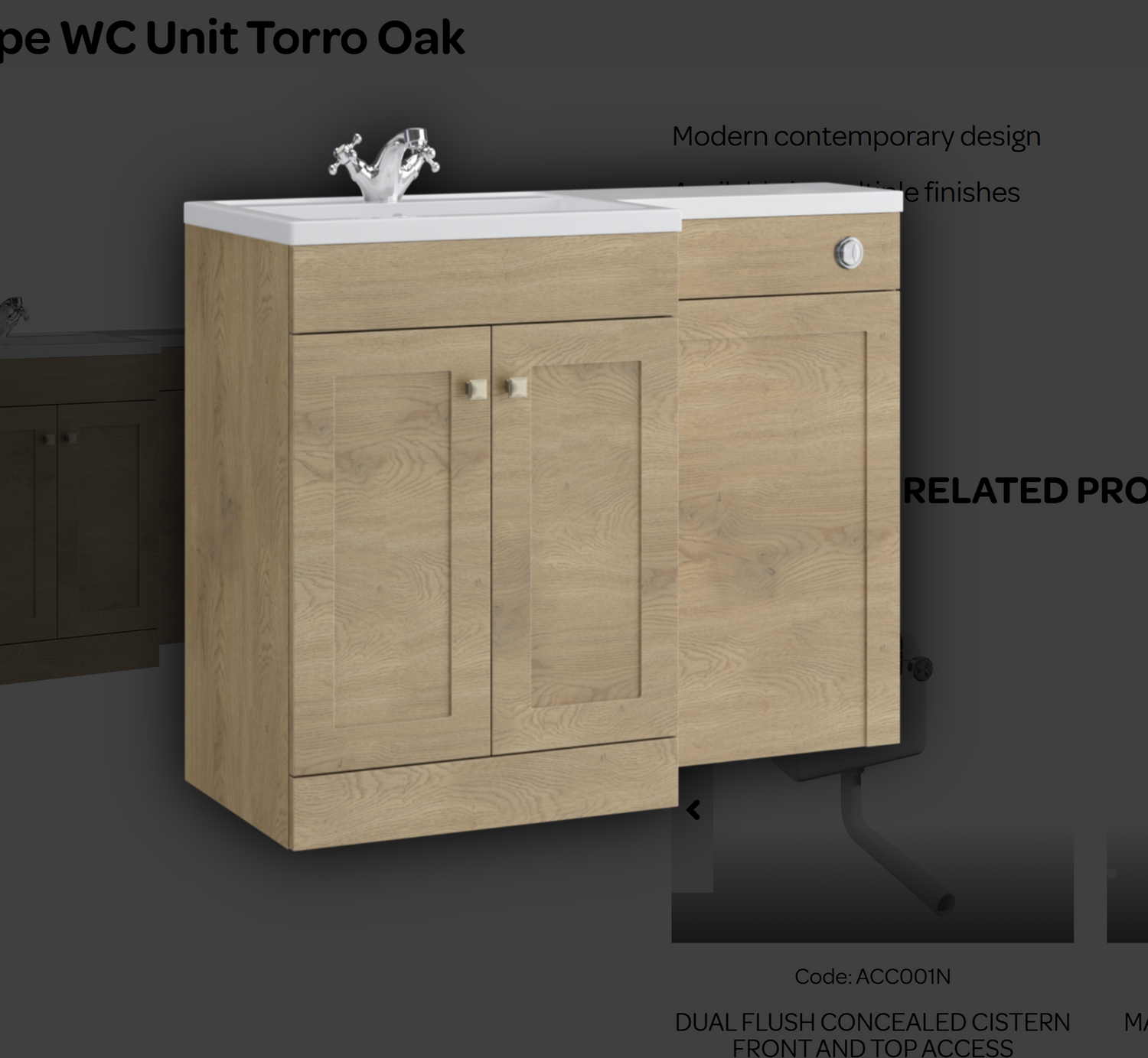 Kartell K-VIT Sanctuary 1100mm L-Shaped Door Unit Left-Hand Furniture ...