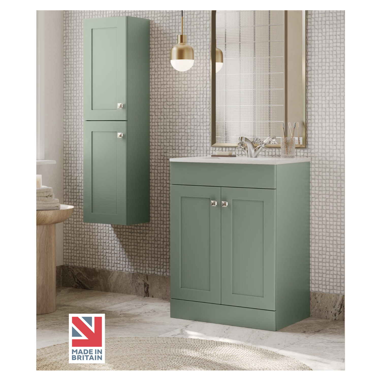 Kartell K-VIT Sanctuary 500mm 2 Door Floor Standing Unit With Ceramic ...